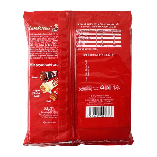 Tadelle Gofret Maxinut 4x30 gr | Tadelle | Markalar | Mopaş Online ...